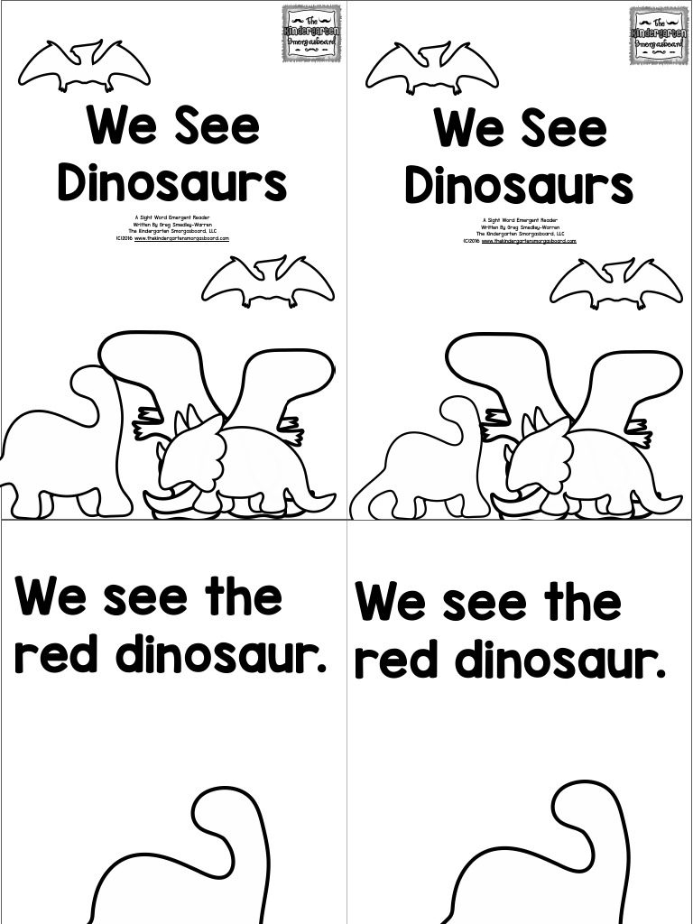 We See Dinosaurs We See Dinosaurs | PDF | Language Arts & Discipline ...