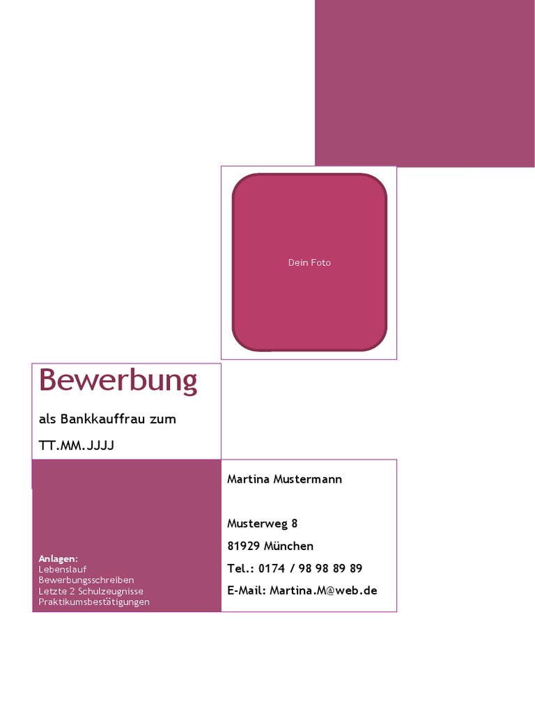 Deckblatt Muster 1 | PDF
