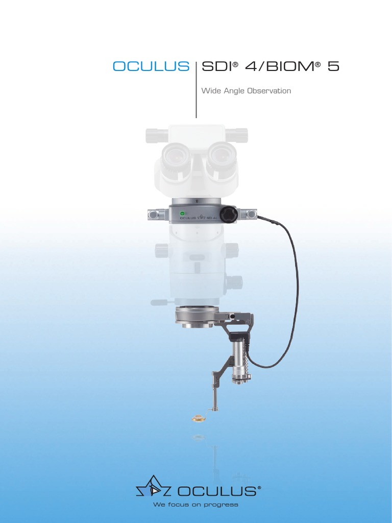 Oculus: SDI 4 / Biom 5 | PDF | Sterilization (Microbiology) | Optics