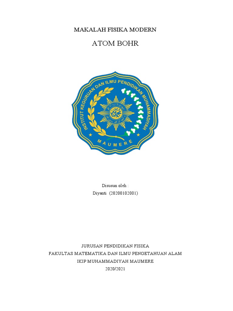 Makalah Fisika Modern Atom Bohr | PDF | Teknologi & Rekayasa