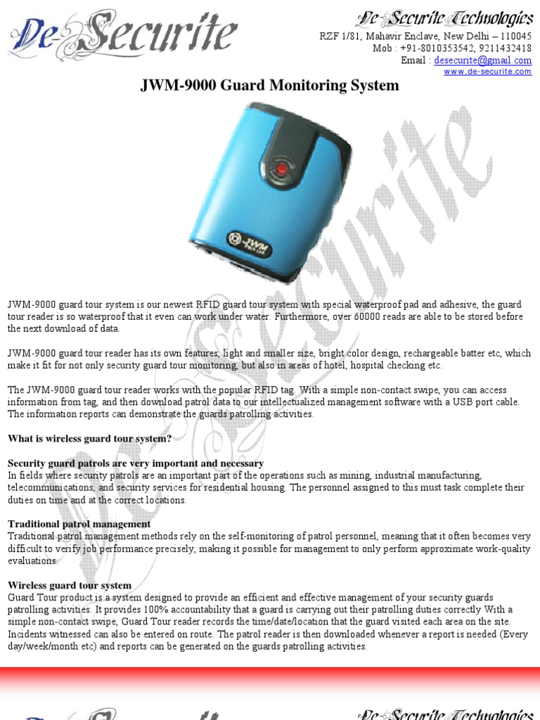 JWM-9000 Guard Monitoring System | Download Free PDF | Radio Frequency ...