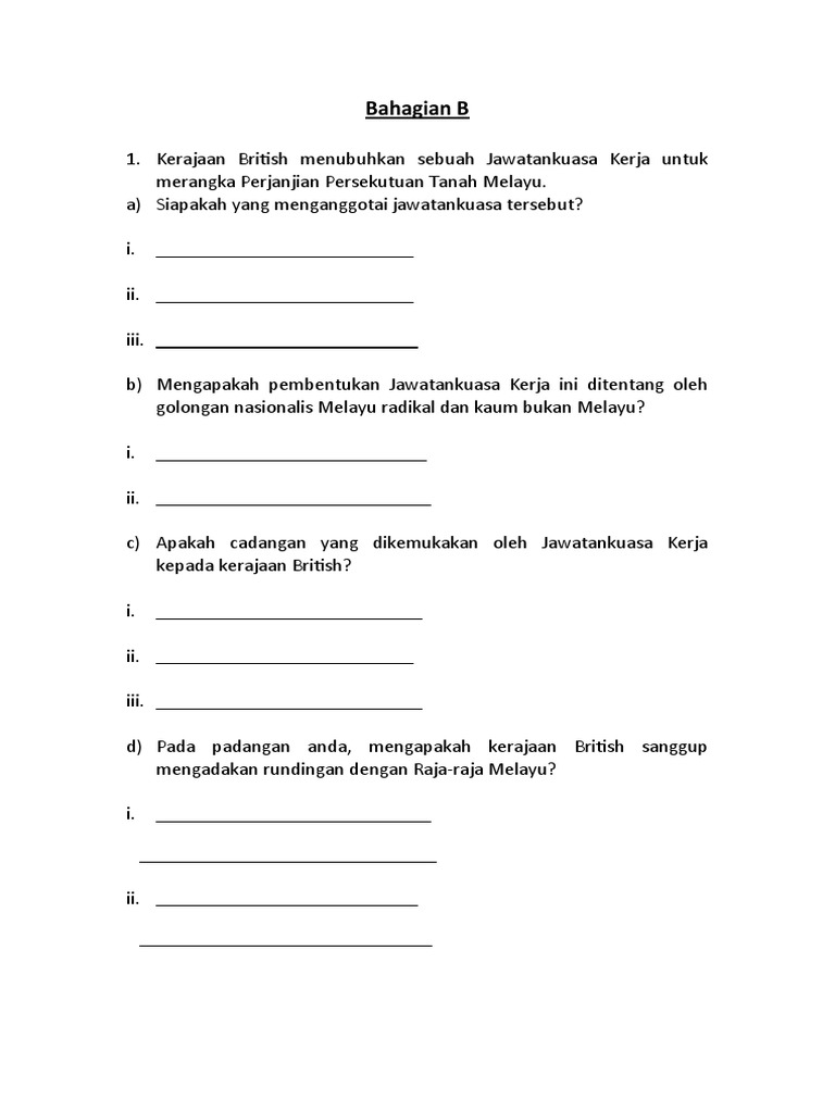 Bahagian B | PDF