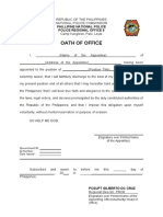 CS Form No. 32 Oath of Office | PDF