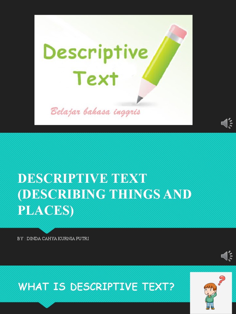Descriptive Text (Describing Things and Places) | PDF | Room | Paris