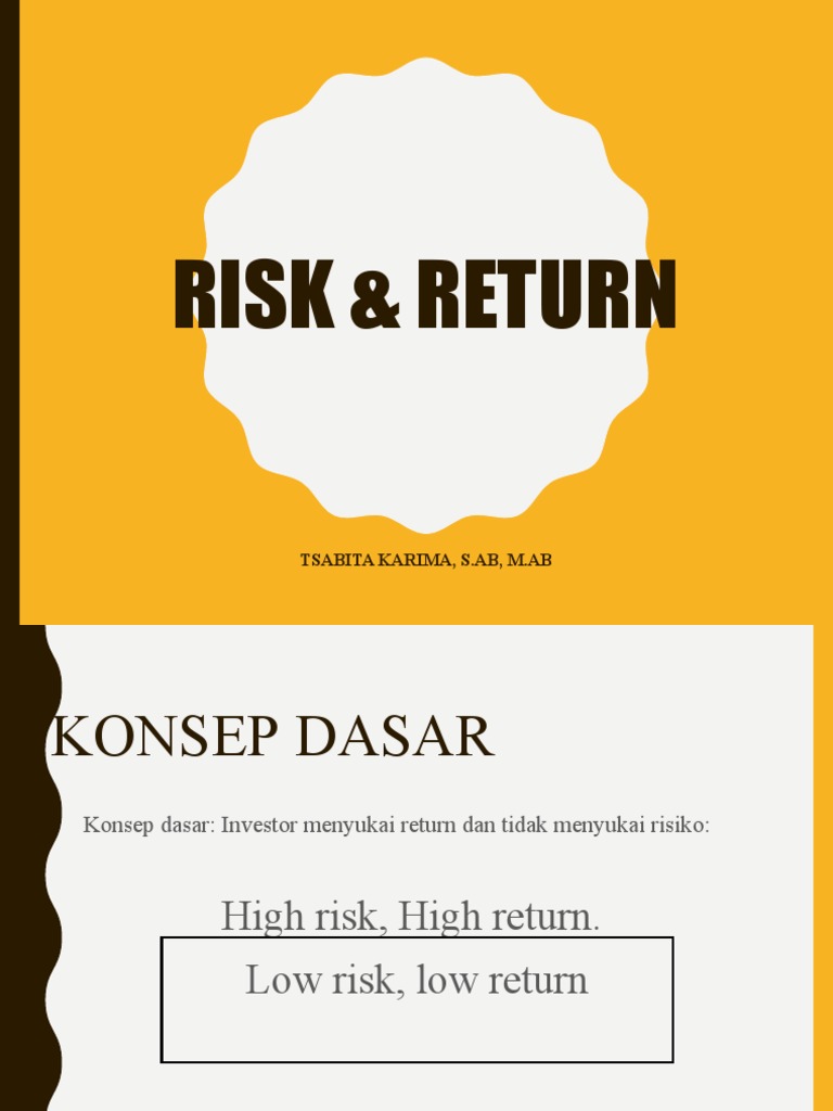 Risk Return | PDF