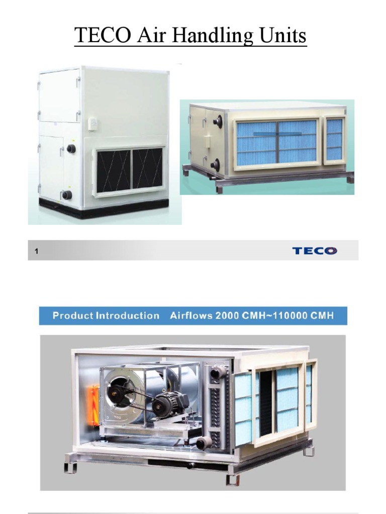 TECO Air Handling Unit Specifications | PDF | Thermodynamics | Building ...
