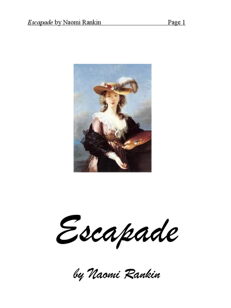 Escapade: by Naomi Rankin | PDF
