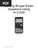 00 CASIO QuickStartGuide Fx-CG50 Function Keys and Icons | PDF | Equations | Icon (Computing)