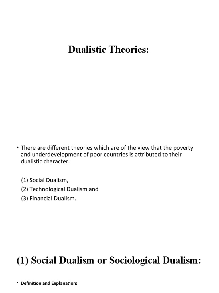 3.2 Dualistic Theories | PDF | Labour Economics | Interest