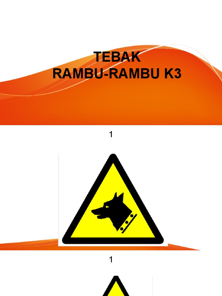 Tebak Rambu-Rambu k3 | PDF
