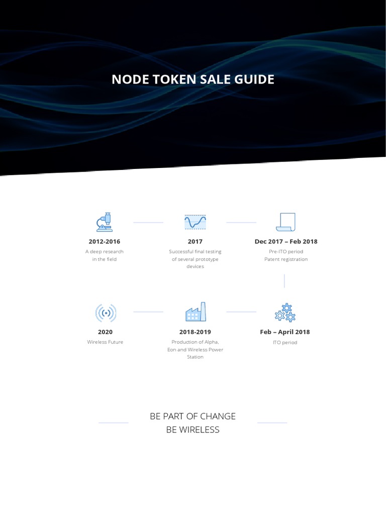 Node Token Sale Guide: Be Part of Change Be Wireless | PDF ...
