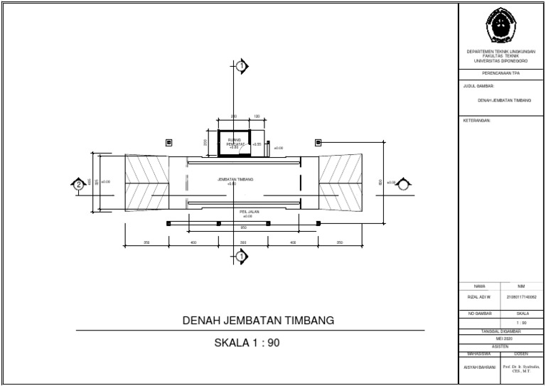 Denah Jembatan Timbang | PDF