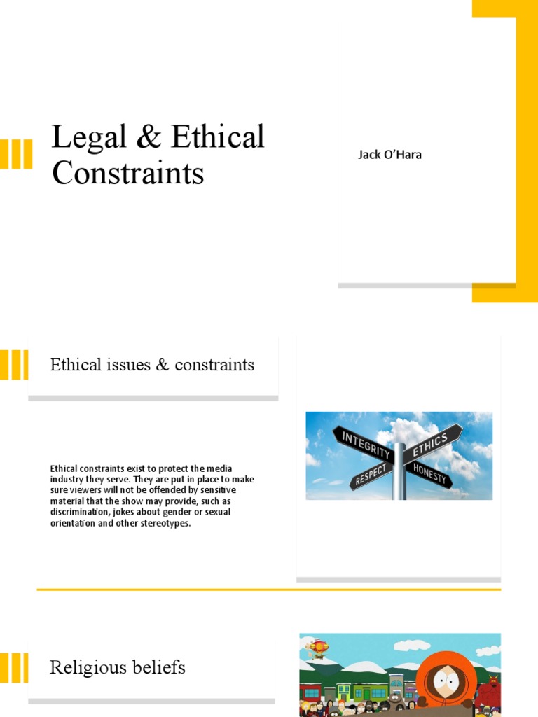 Legal and Ethical Constraints | PDF
