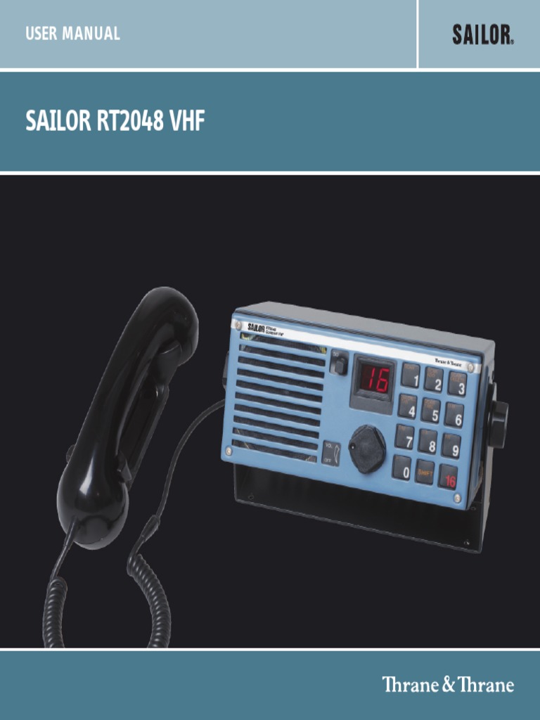 SAILOR RT2048 VHF User Manual | PDF | Computer Keyboard ...