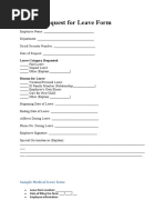 Leave Request and Approval Form | PDF