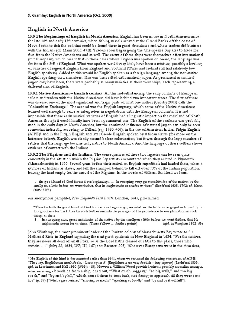 English in North America | PDF | English Language | Linguistics