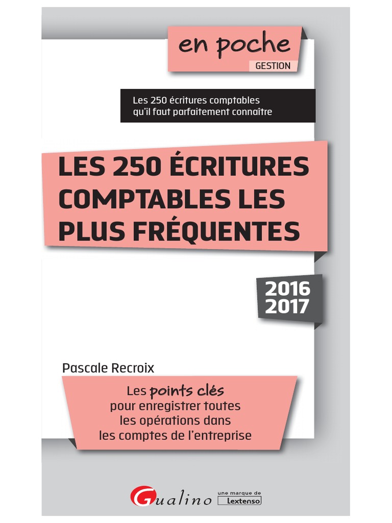 Les 250 Écritures Comptables | PDF | Facture | Taxe sur la valeur ajoutée