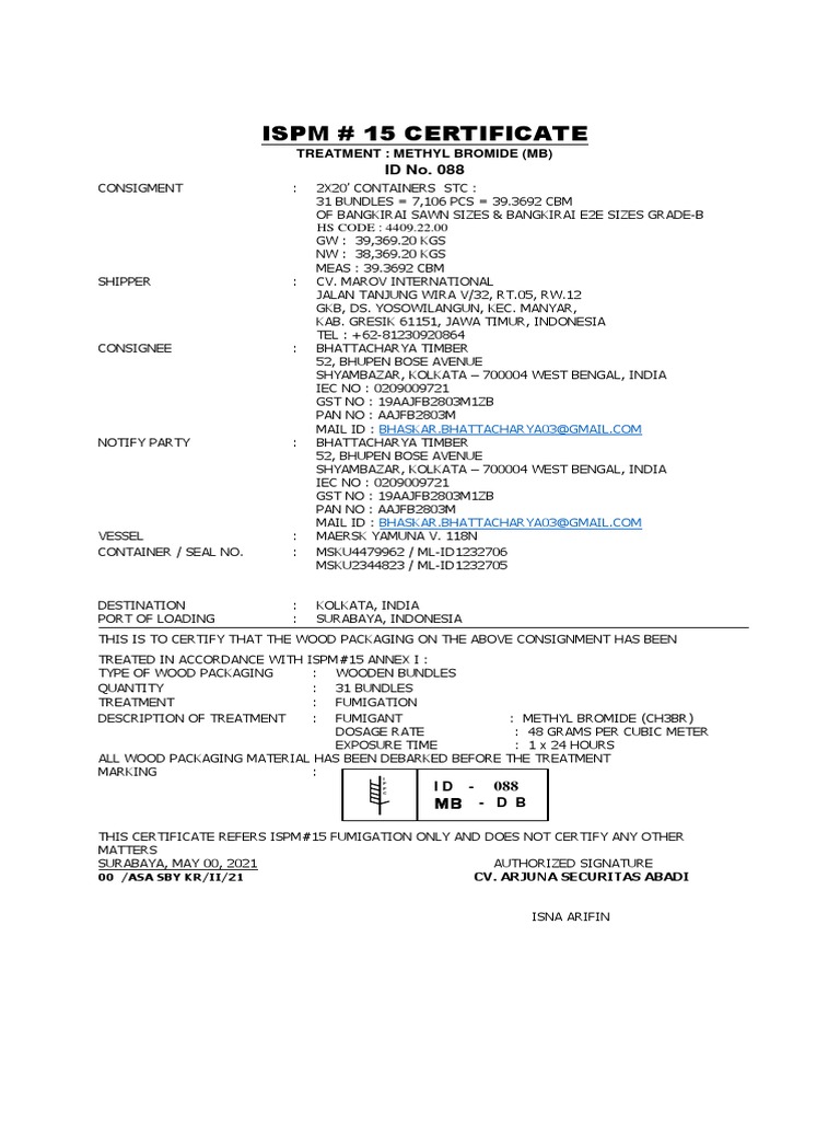 Rev - Draft Ispm Marov Inv 06 Bhatta | PDF | Toxicology | Biocides