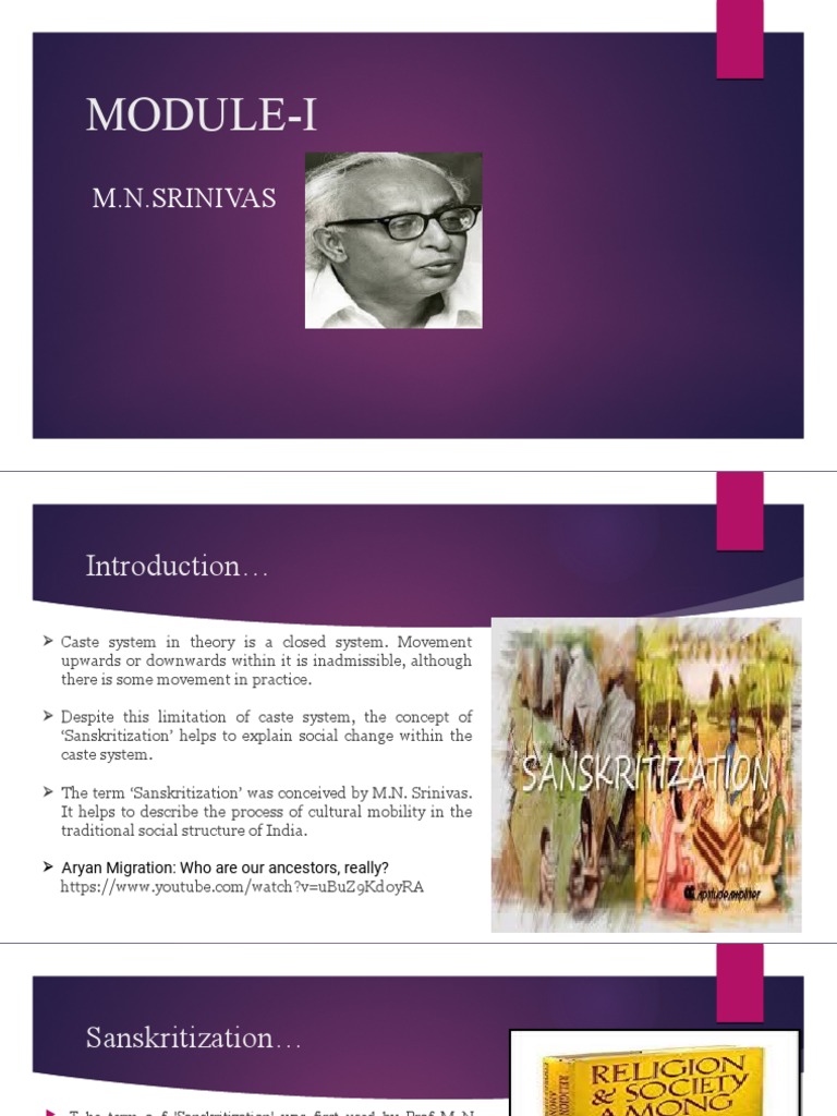 Module-I Sanskritization | PDF | Caste | Human Nature