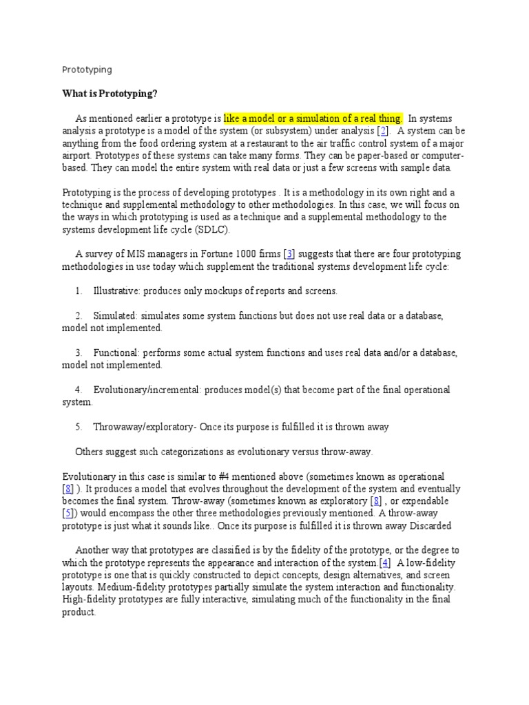 What Is Prototyping? | PDF | Software Prototyping | Prototype