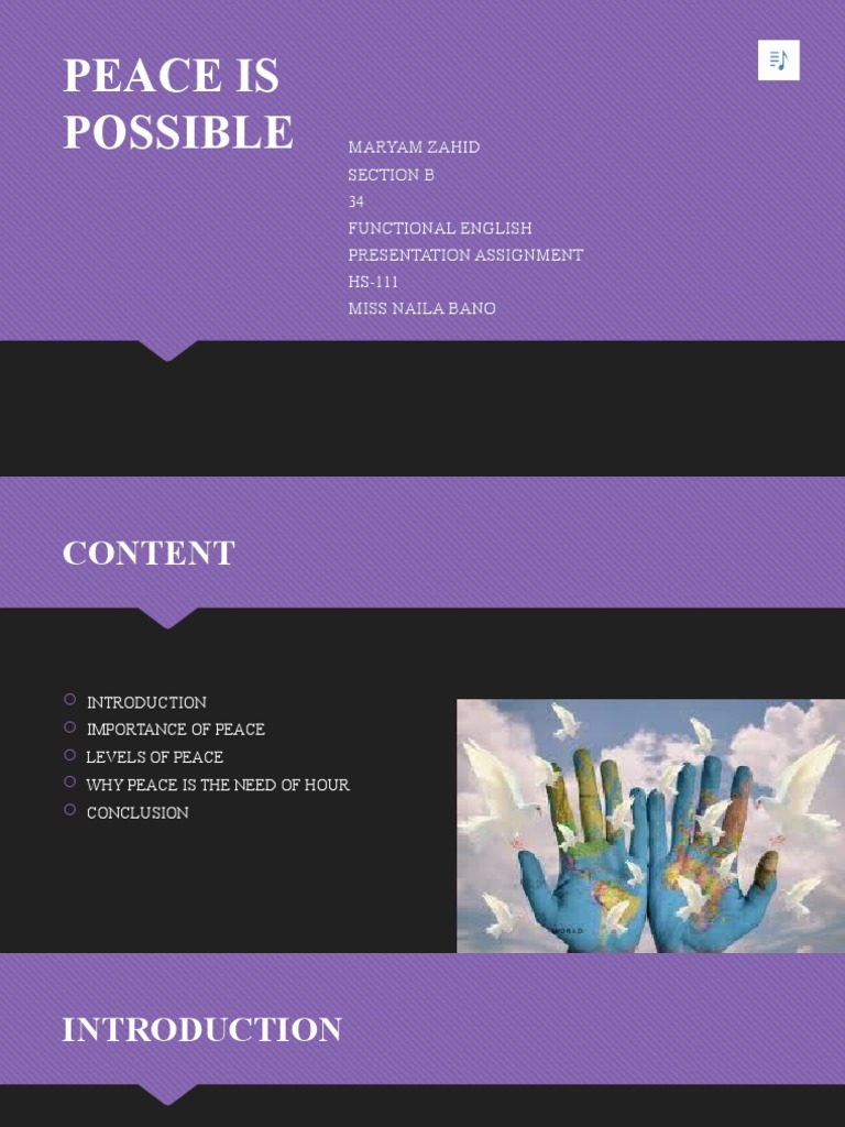 Peace Is Possible | Download Free PDF | Peace