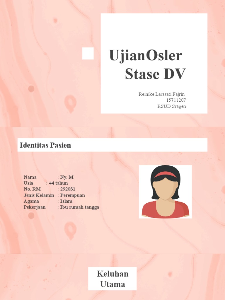 Ujian OSLER DV Rei | PDF