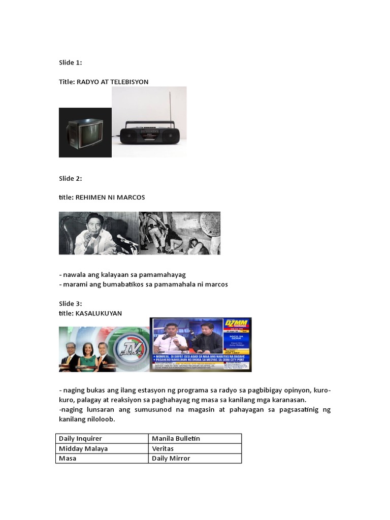 Radyo at Telebisyon | PDF