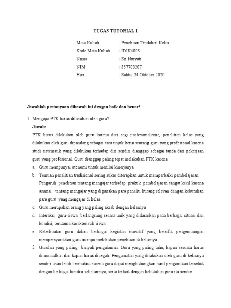 Tugas Tutorial 1 PTK | PDF