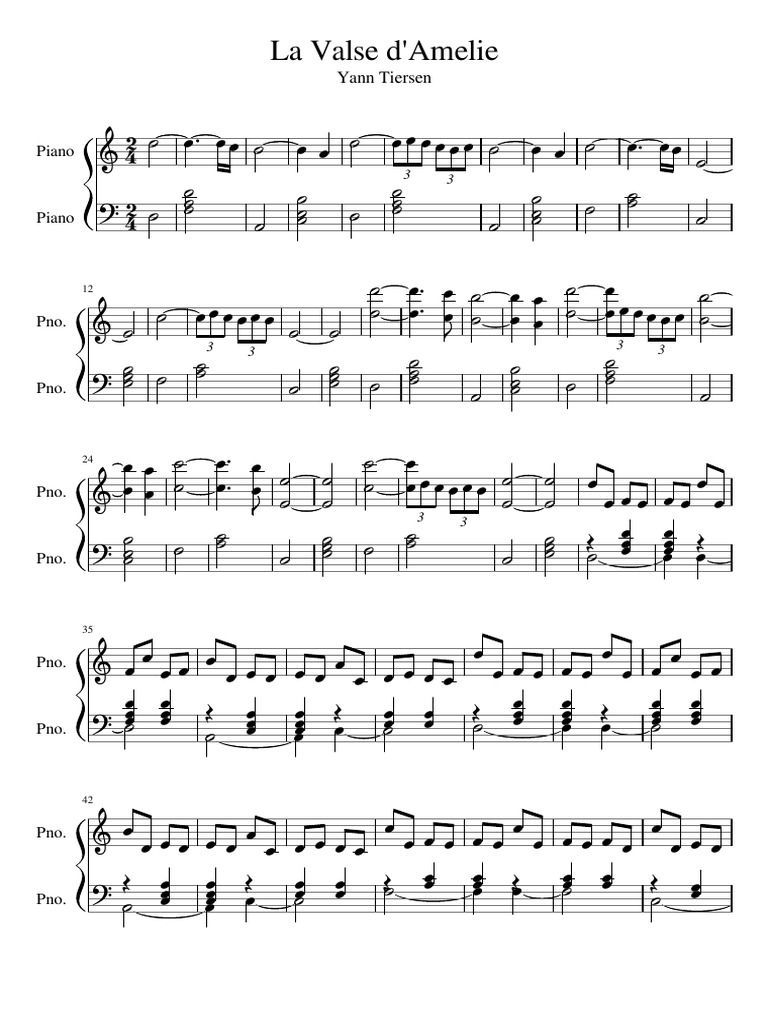 La Valse D'amelie | PDF
