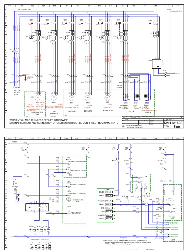 HP-Electrical-drawing-MM1121602 6000v | PDF
