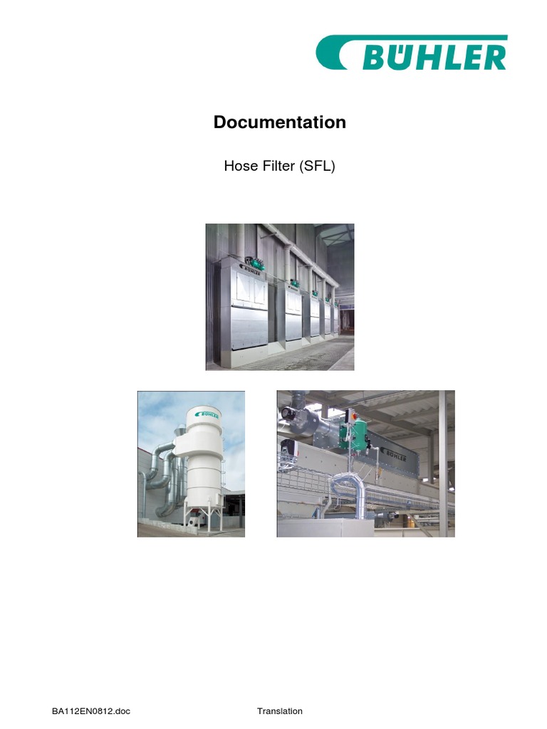 Documentation: Hose Filter (SFL) | PDF | Pressure Measurement | Fire Safety