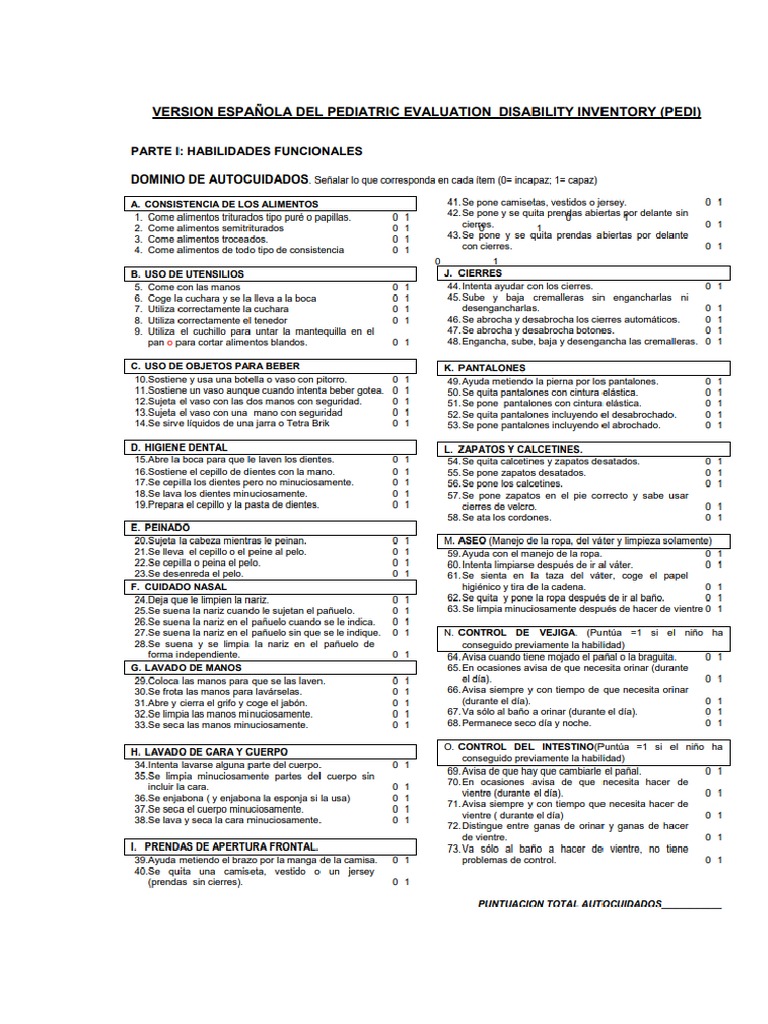 PEDI | PDF
