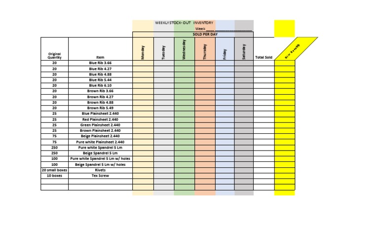 Stock Out Inventory | PDF | Business | Sports