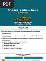 Minggu 5 - PRODUKTIVITAS BULLDOZER & MOTOR GRADER | PDF