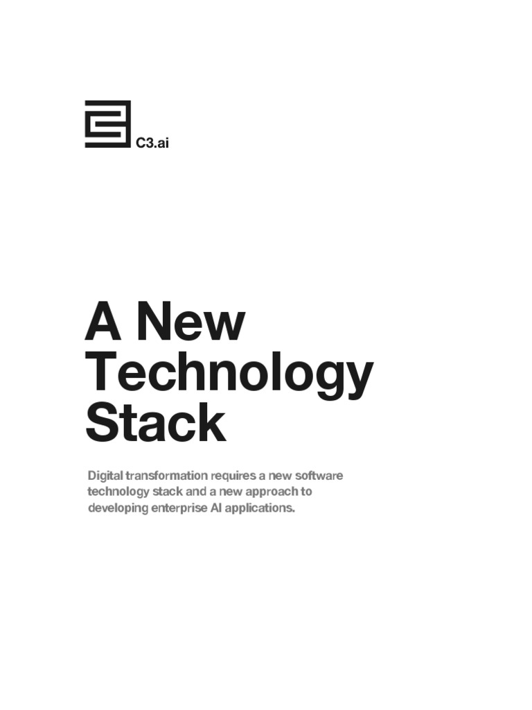 C3.Ai A New Technology Stack | PDF | Amazon Web Services | Microsoft Azure