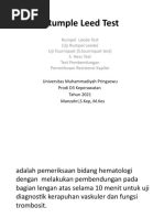 Pemeriksaan Rumple Leed Test | PDF