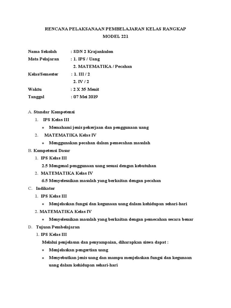 Tugas PKR RPP 221 | PDF