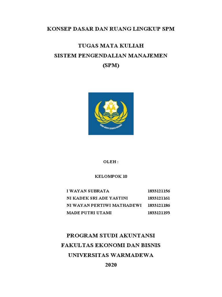 RMK Bab 1 SPM Kelompok 10 (D4) | PDF | Karier & Perkembangan