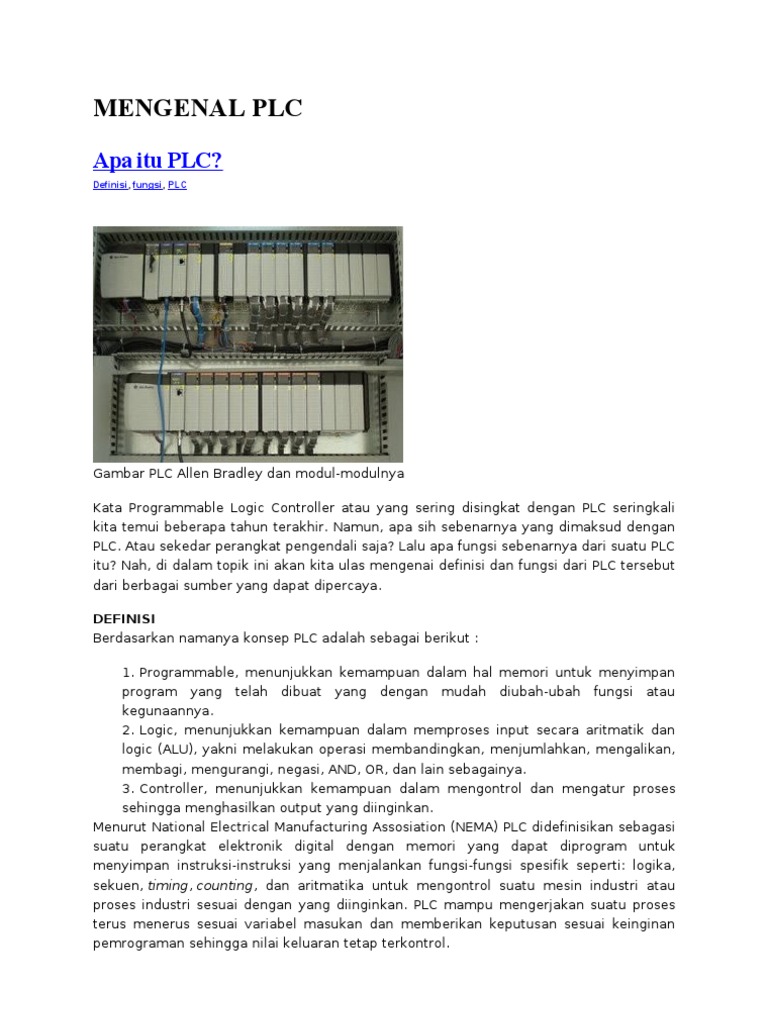 Mengenal PLC | PDF