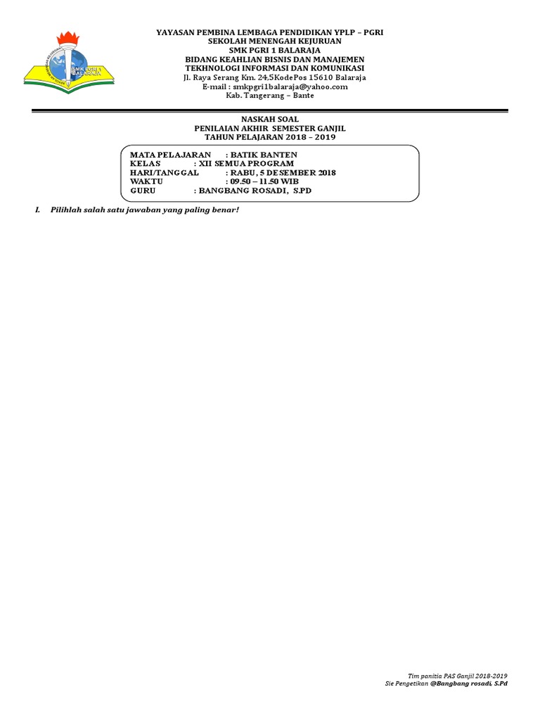 Tugas 1 | PDF Tugas 1 | PDF