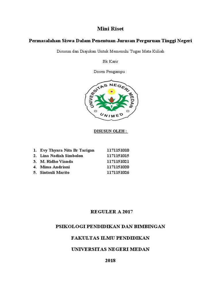 Mini Riset BK Karir | PDF | Karier & Perkembangan | Pengembangan Diri