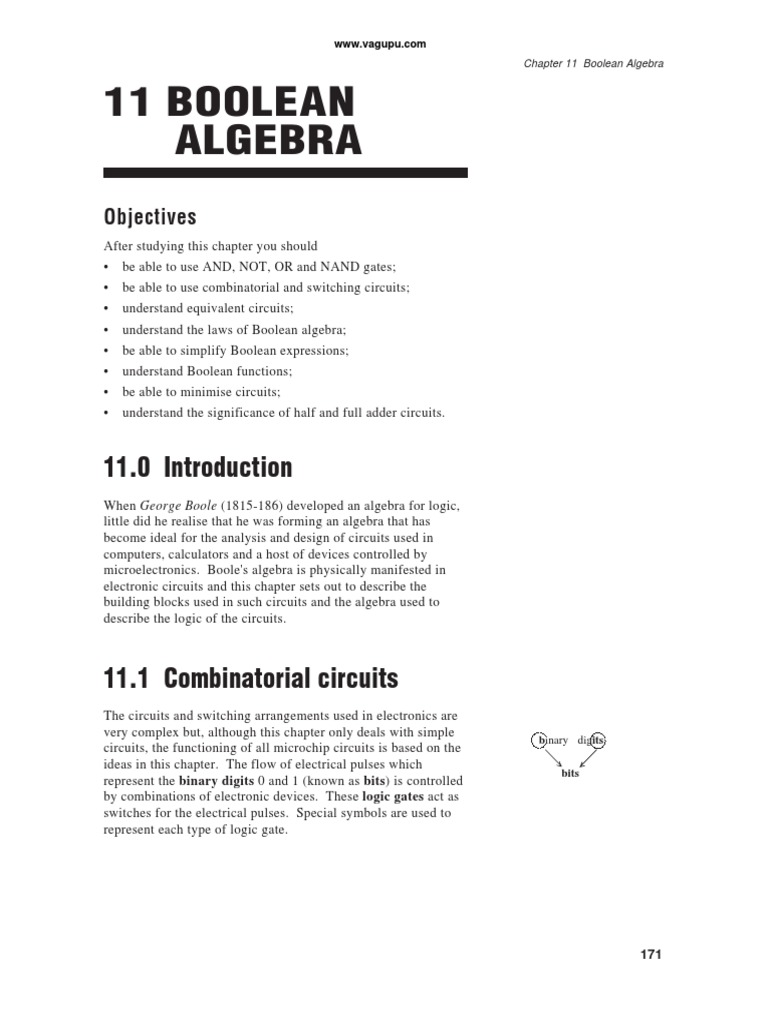 Boolean Algebra Fundamentals and Circuits | PDF | Logic Gate | Boolean ...