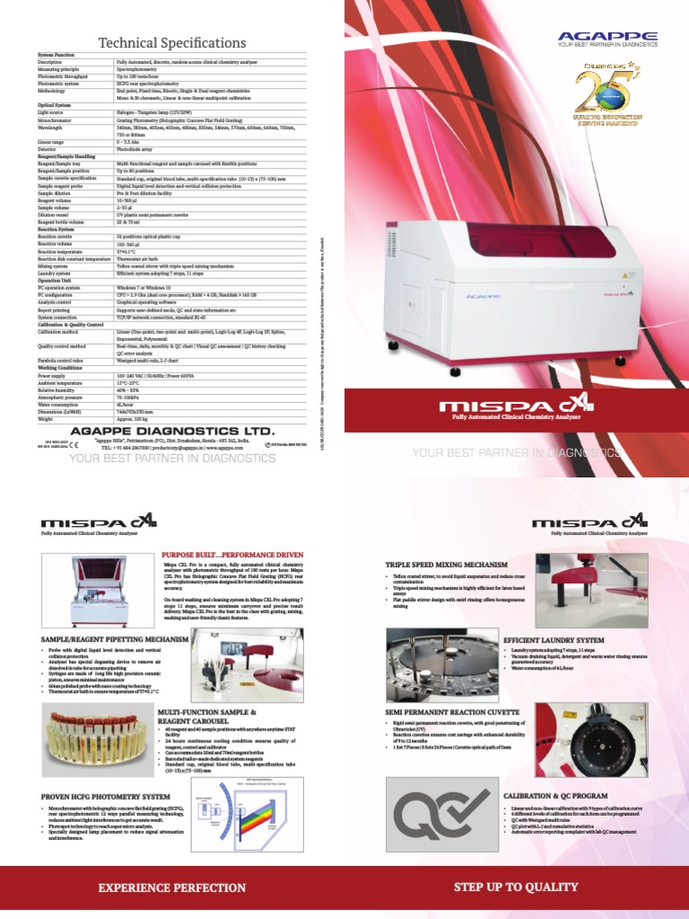 Mispa CXL Pro | PDF | Spectrophotometry | Metrology