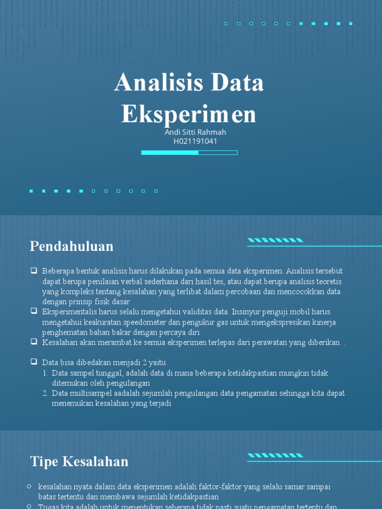 Andi Sitti Rahmah - H021191041 - Analisis Data Eksperimen | PDF