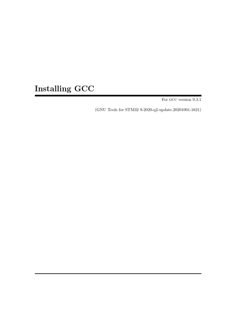 GCC Install | PDF | Free Software | Software Development