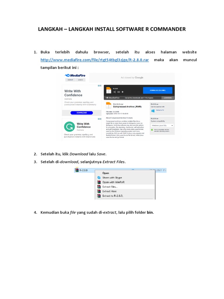 Manual Book Cara Instal Aplikasi R Commander Pdf