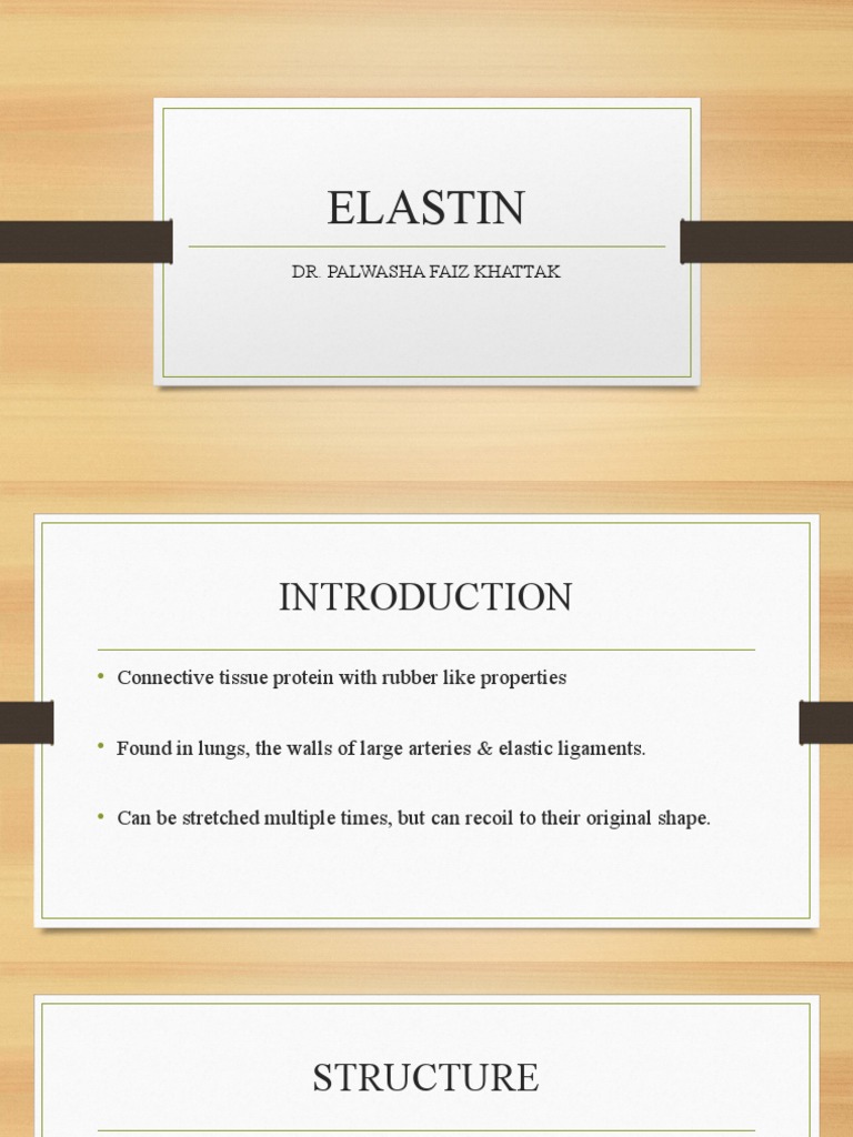 Understanding Elastin: Structure and Disorders | PDF | Home & Garden