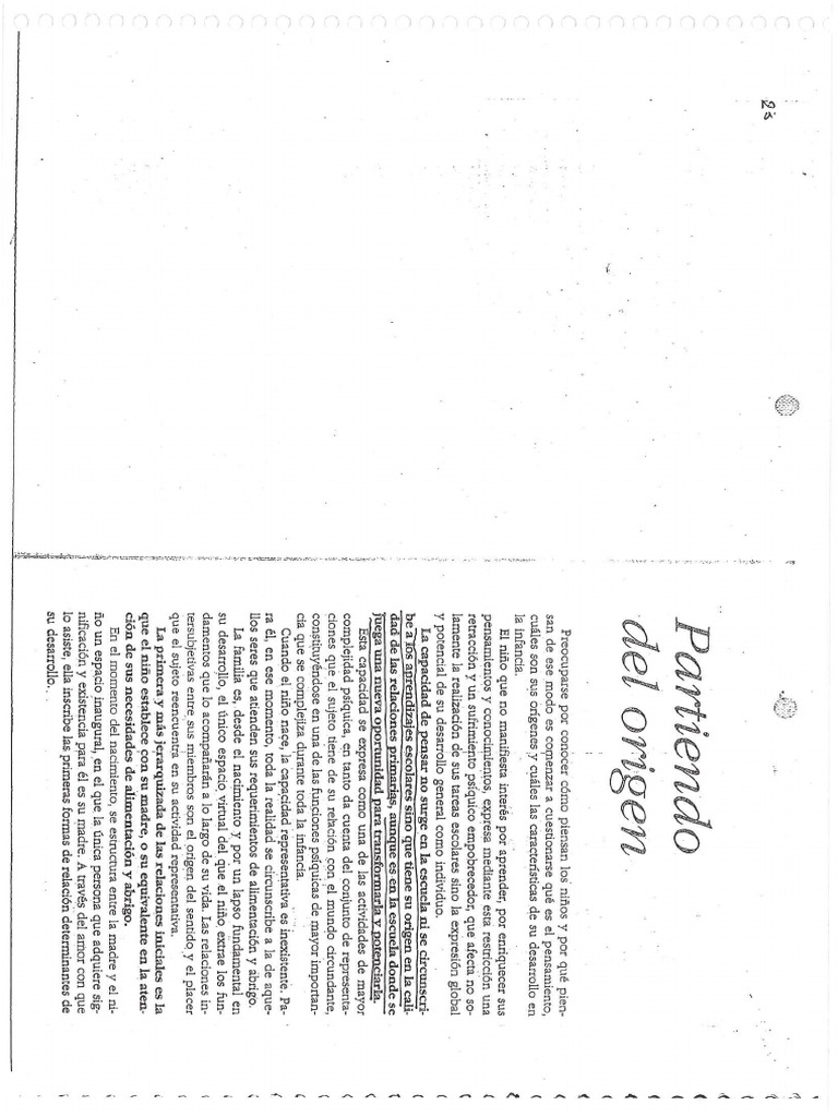 Schlemenson-Partiendo Del Origen | PDF