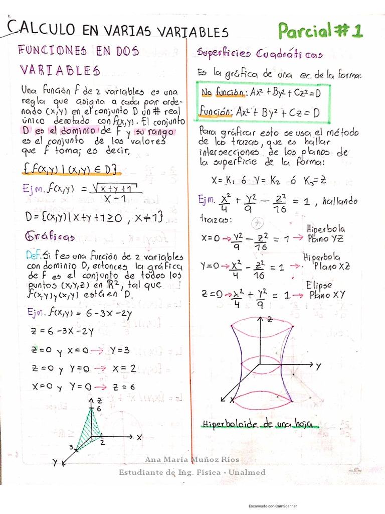 Calculo en Varias Variables #1 | PDF