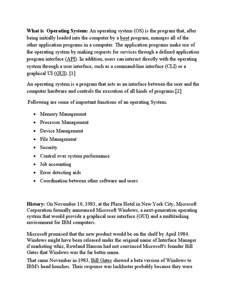 What Is Operating System | PDF | File System | Microsoft Windows